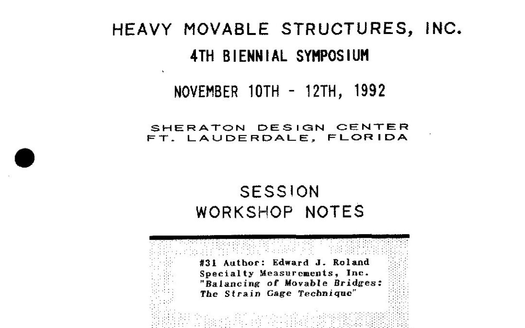 00410 - Heavy Movable Structures