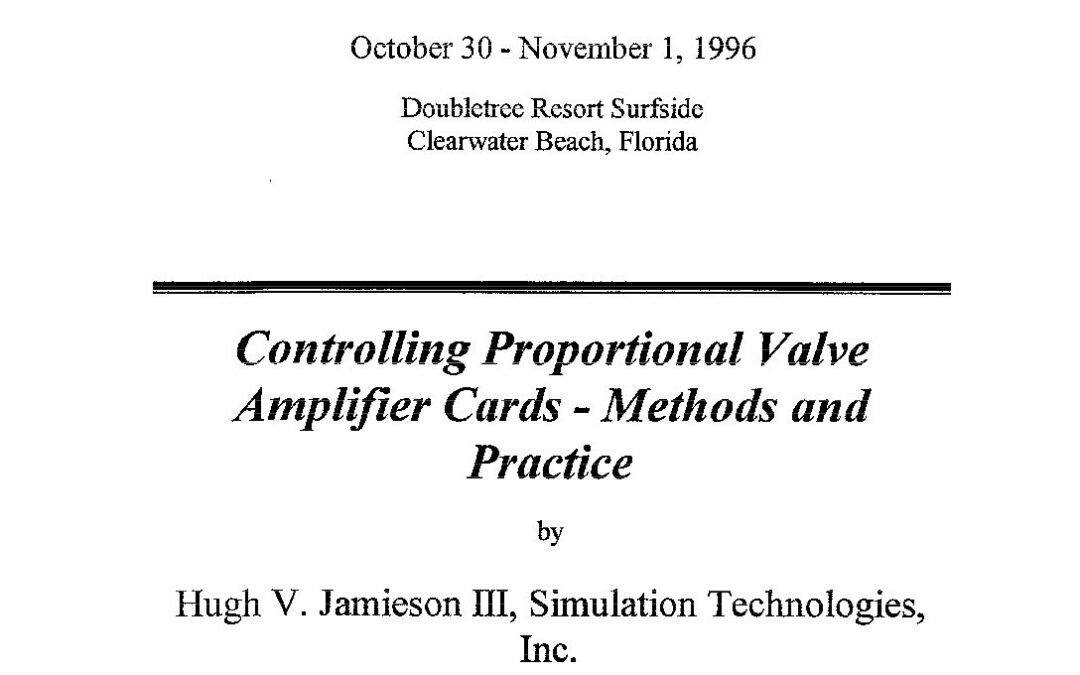 Controlling Proportional Valve Amplifier Cards - Methods and Practice ...