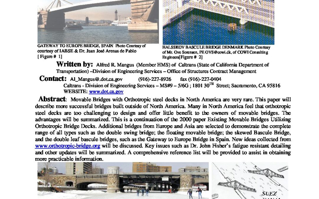 More Existing Movable Bridges Utilizing Orthotropic Bridge Decks ...