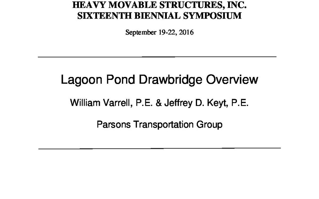 Lagoon Pond Drawbridge Overview - Heavy Movable Structures
