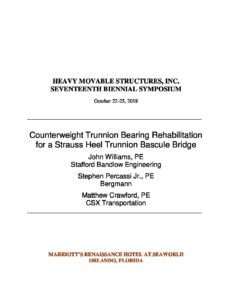 Counterweight Trunnion Bearing Rehabilitation for a Strauss Heel ...