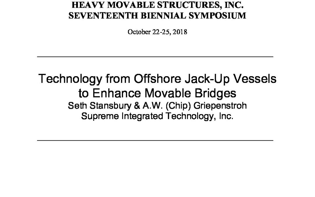 Technology from Offshore Jack-Up Vessels to Enhance Movable Bridges ...