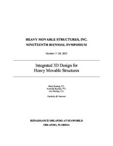 Integrated 3D Design for Heavy Movable Structures - Heavy Movable ...