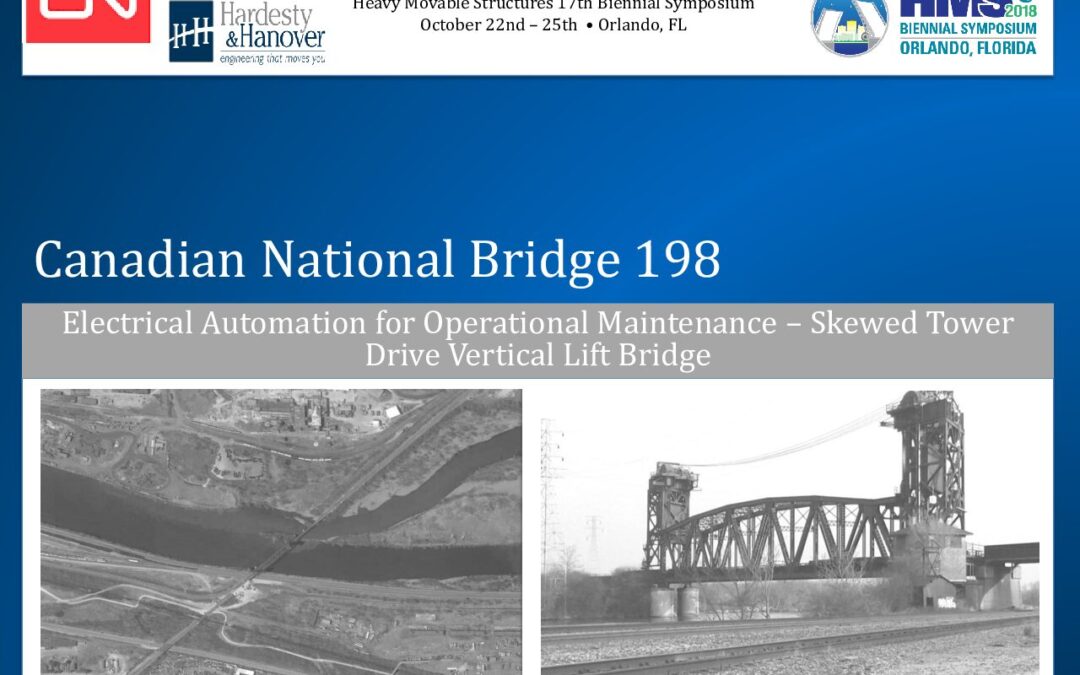 Canadian National Bridge 198, Electrical Automation - Heavy Movable ...