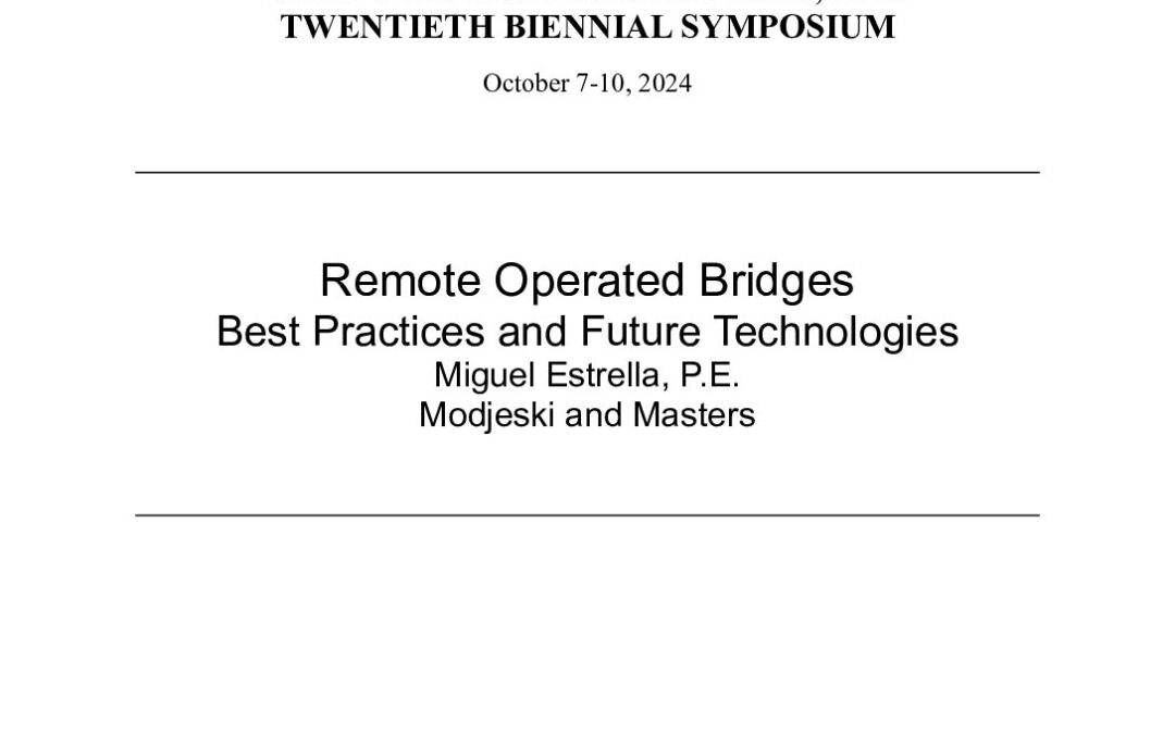 Remote Operated Bridges Best Practices and Future Technologies - Heavy ...